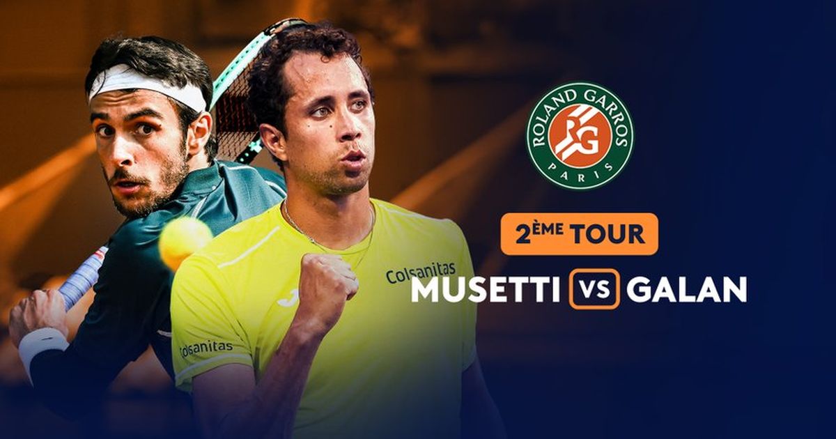 2e tour - Lorenzo Musetti - Daniel Elahi Galan Streaming Tennis 2h32 ...