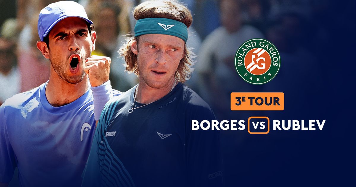 3e tour - Nuno Borges - Andrey Rublev en streaming direct et replay sur ...