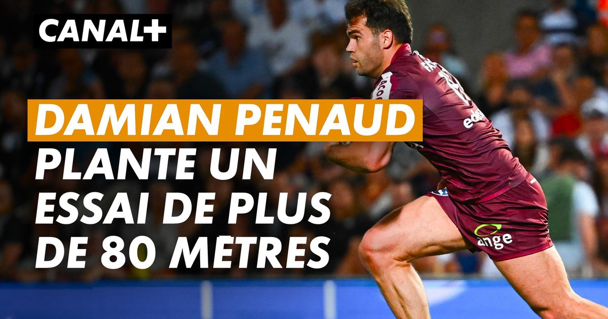 L'essai sensationnel de Damian Penaud en streaming direct et replay sur ...