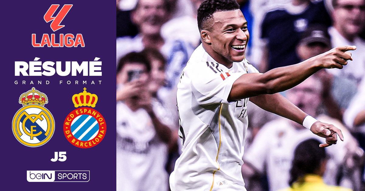 La Liga : Kylian Mbappé frappe encore, le Real Madrid écarte l'Espanyol ...