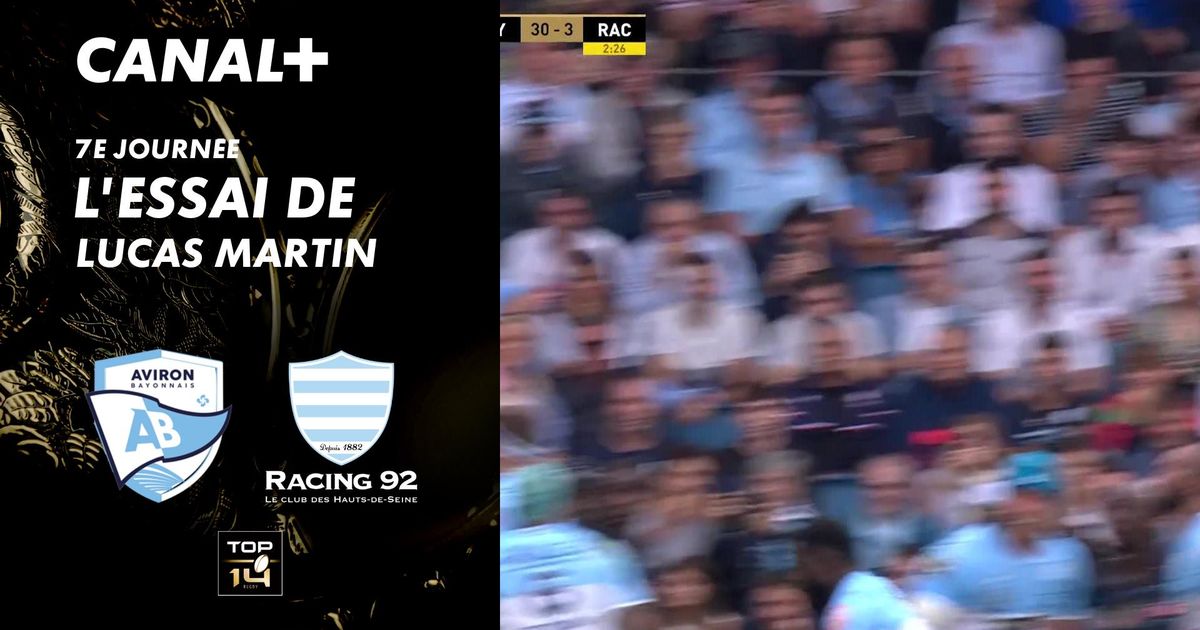 L'essai de Lucas Martin contre Racing en streaming direct et replay sur ...
