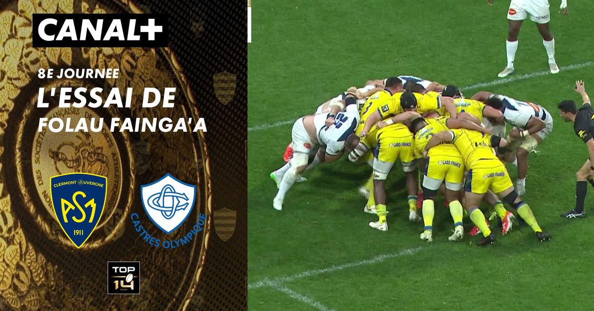 Résumé et casting L'essai de Folau Fainga'a contre Castres Rugby 2025 ...