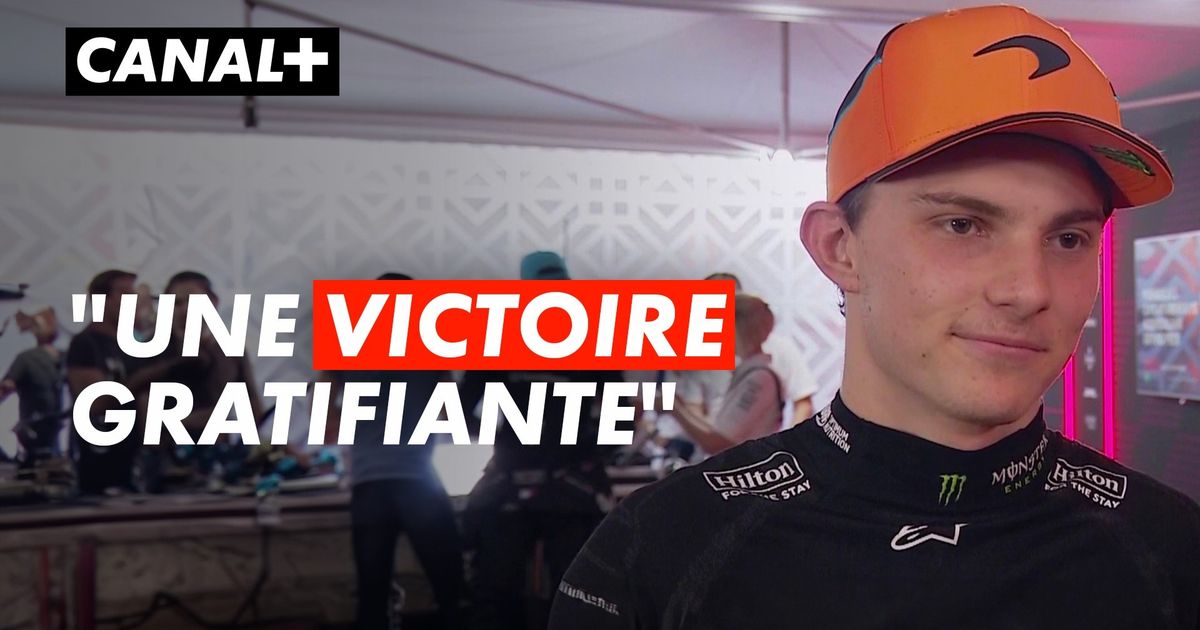 La réaction d'Oscar Piastri après sa victoire à Bakou en streaming ...