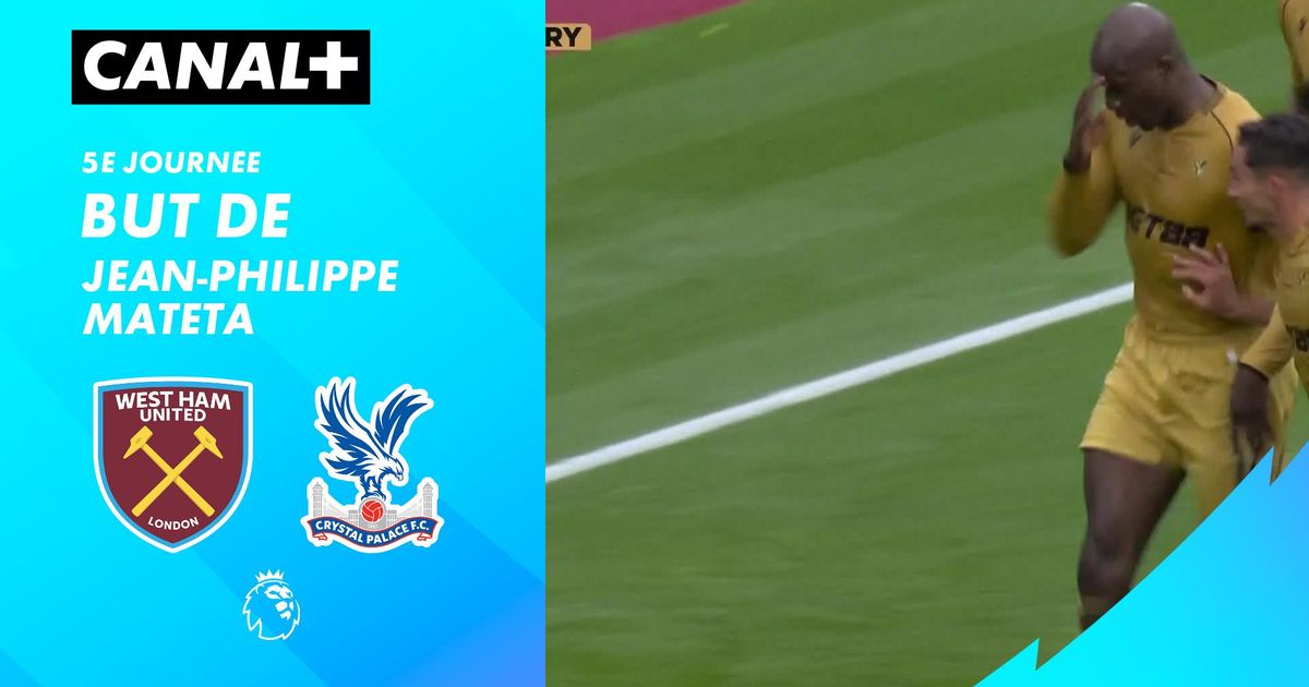 Résumé et casting Le but de Jean-Philippe Mateta contre West Ham (37 ...