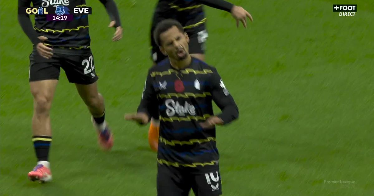 Mastro Illiman Ndiaye ouvre le score pour Everton en streaming direct ...