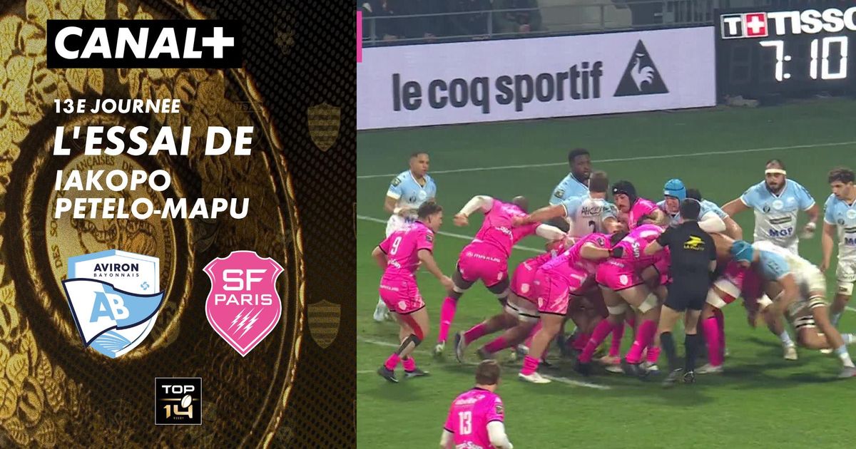 Résumé et casting L'essai de Iakopo Petelo-Mapu contre Bayonne Rugby ...