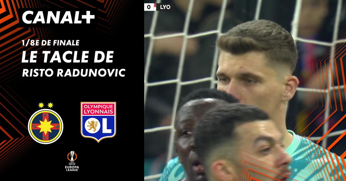 Le tacle de Risto Radunovic contre Lyon (26') en streaming direct et ...