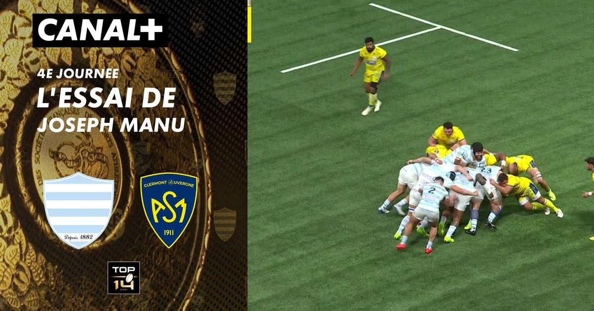 Résumé et casting L'essai de Joseph Manu contre Clermont Rugby 2025 ...