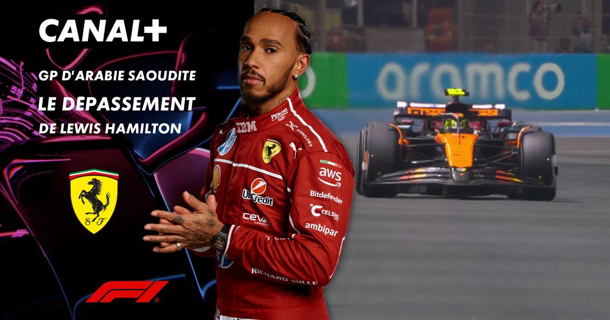 Le dépassement de Lewis Hamilton au Saudi Arabian Grand Prix 2025 - 12e ...