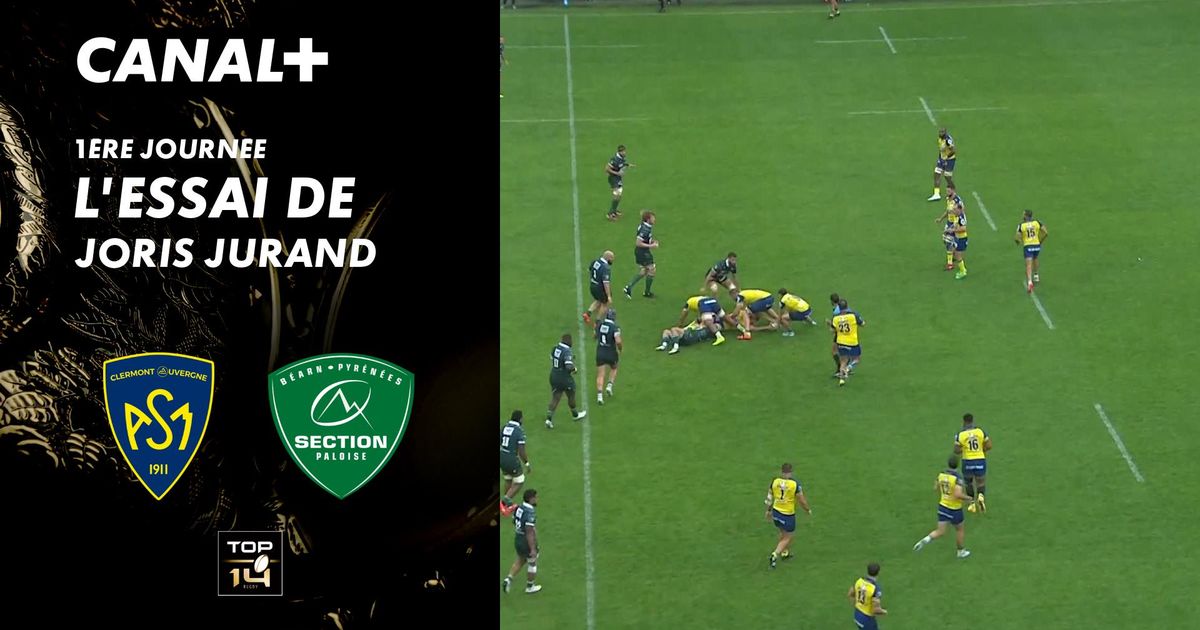 Résumé et casting L'essai de Joris Jurand contre Section Paloise Rugby ...