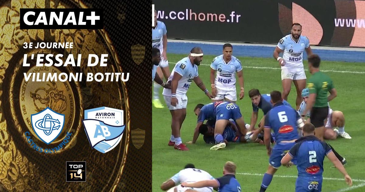 Résumé et casting L'essai de Vilimoni Botitu contre Bayonne Rugby 2025 ...