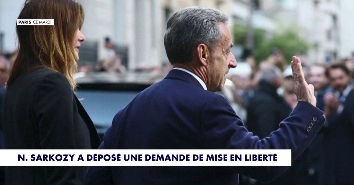 Nicolas Sarkozy a déposé une demande de mise en liberté en streaming ...