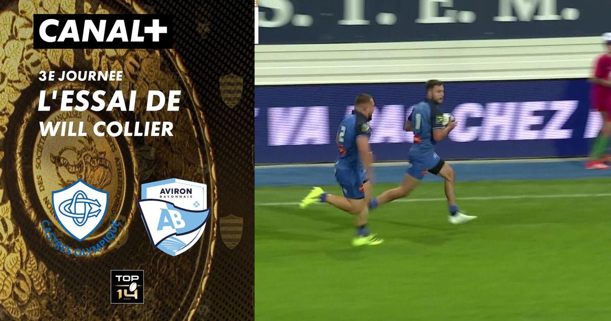 Résumé et casting L'essai de Will Collier contre Bayonne Rugby 1 min ...