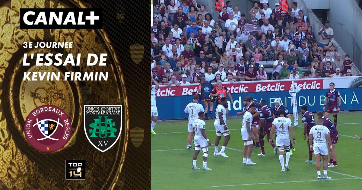 L'essai de Kevin Firmin contre Bordeaux-Bègles en streaming direct et ...