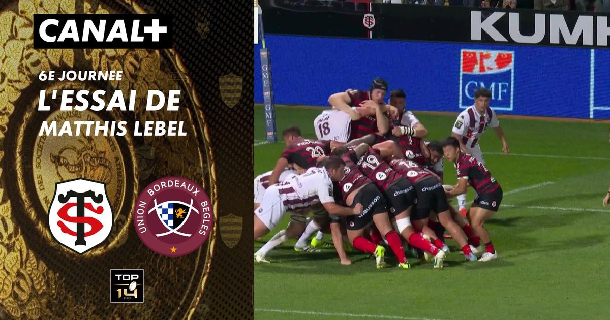Résumé et casting L'essai de Matthis Lebel contre Bordeaux-Bègles Rugby ...