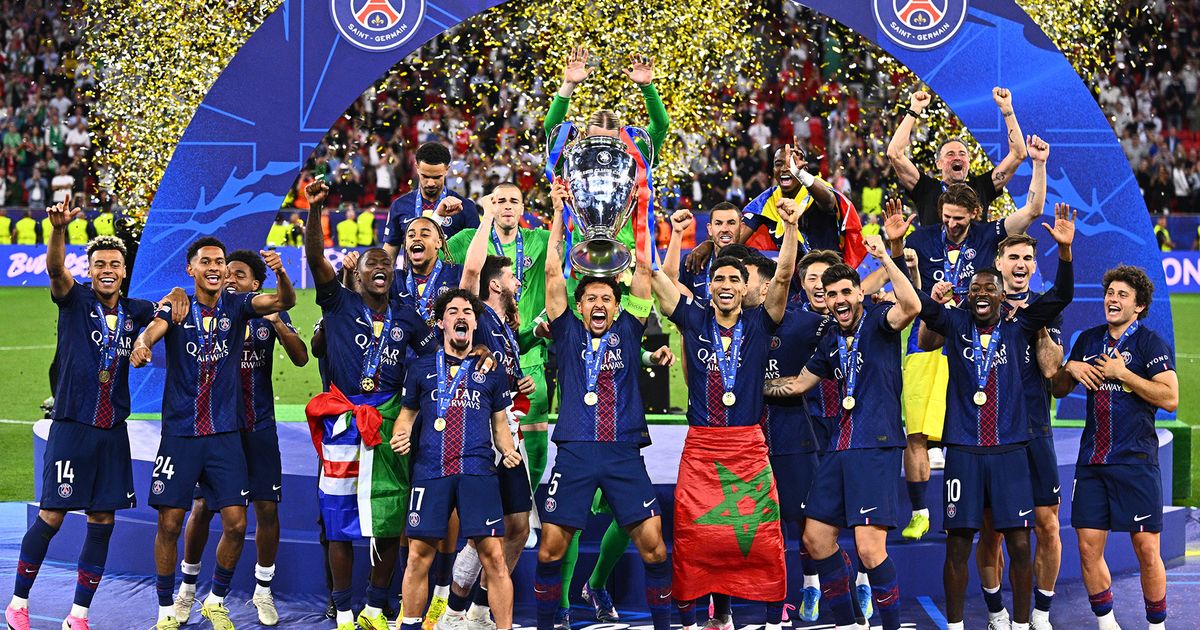 Ligue des champions : Les images du PSG soulevant le trophée pour la ...