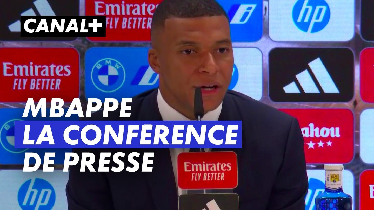 La conférence de presse de Kylian MBappe après sa présentation en ...