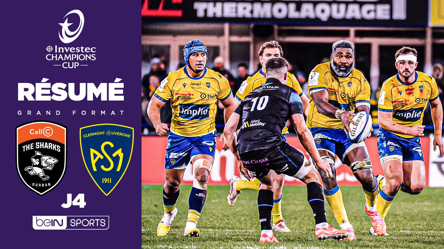 Résumé et casting Champions Cup : Clermont s'écroule face aux Sharks et ...