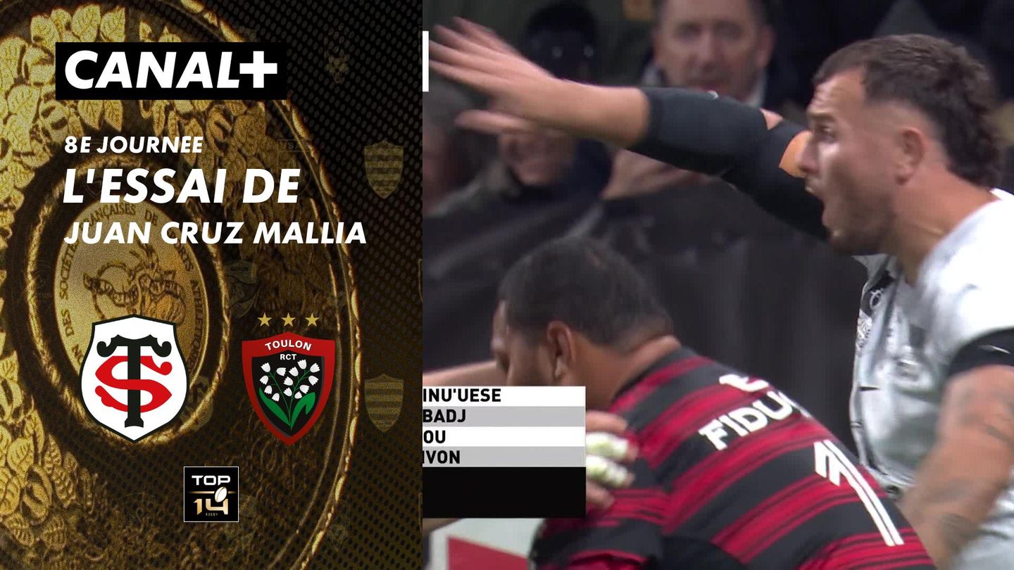 L'essai de Juan Cruz Mallia contre Toulon en streaming direct et replay ...