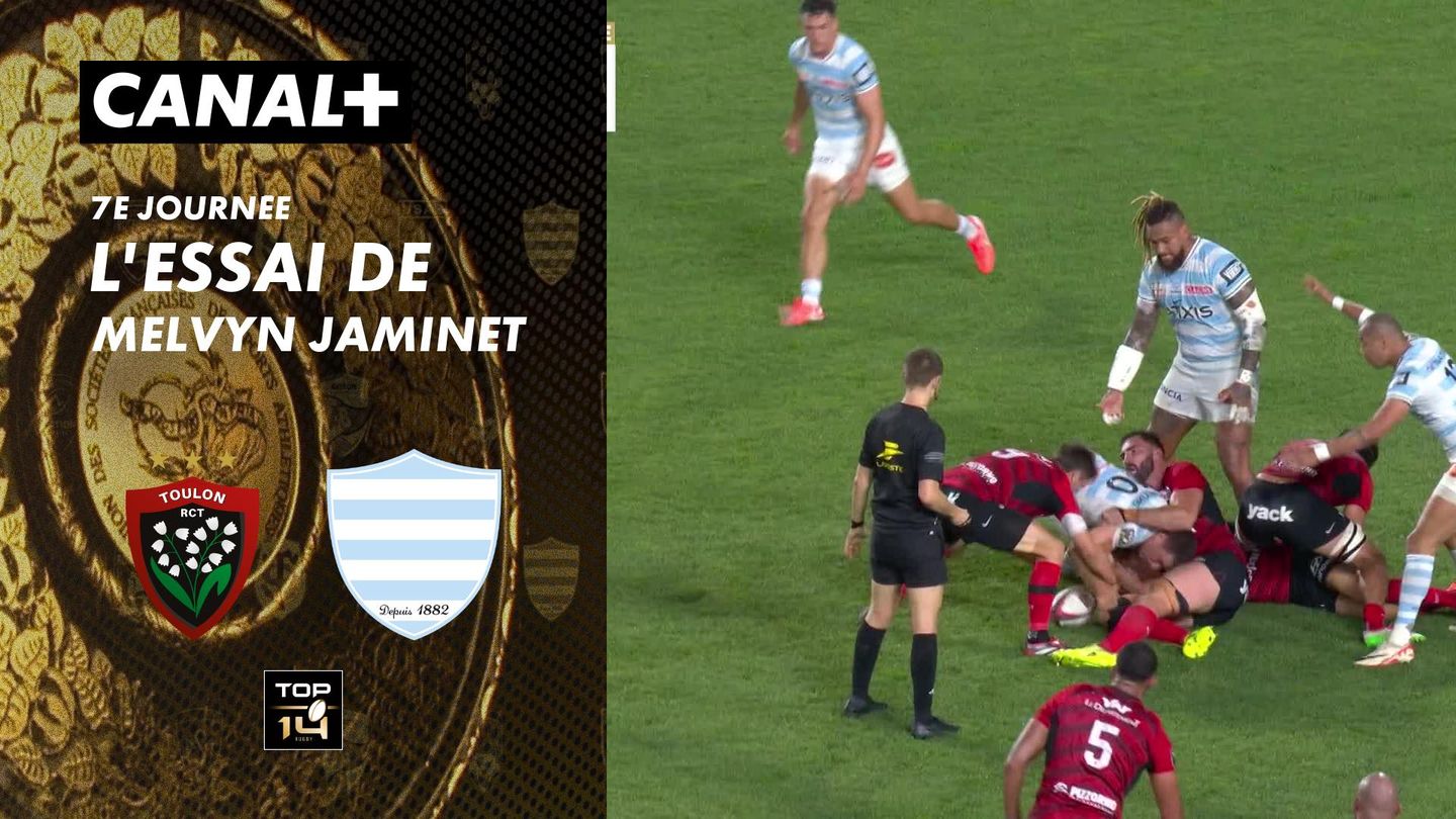 L'essai de Melvyn Jaminet contre Racing en streaming direct et replay ...
